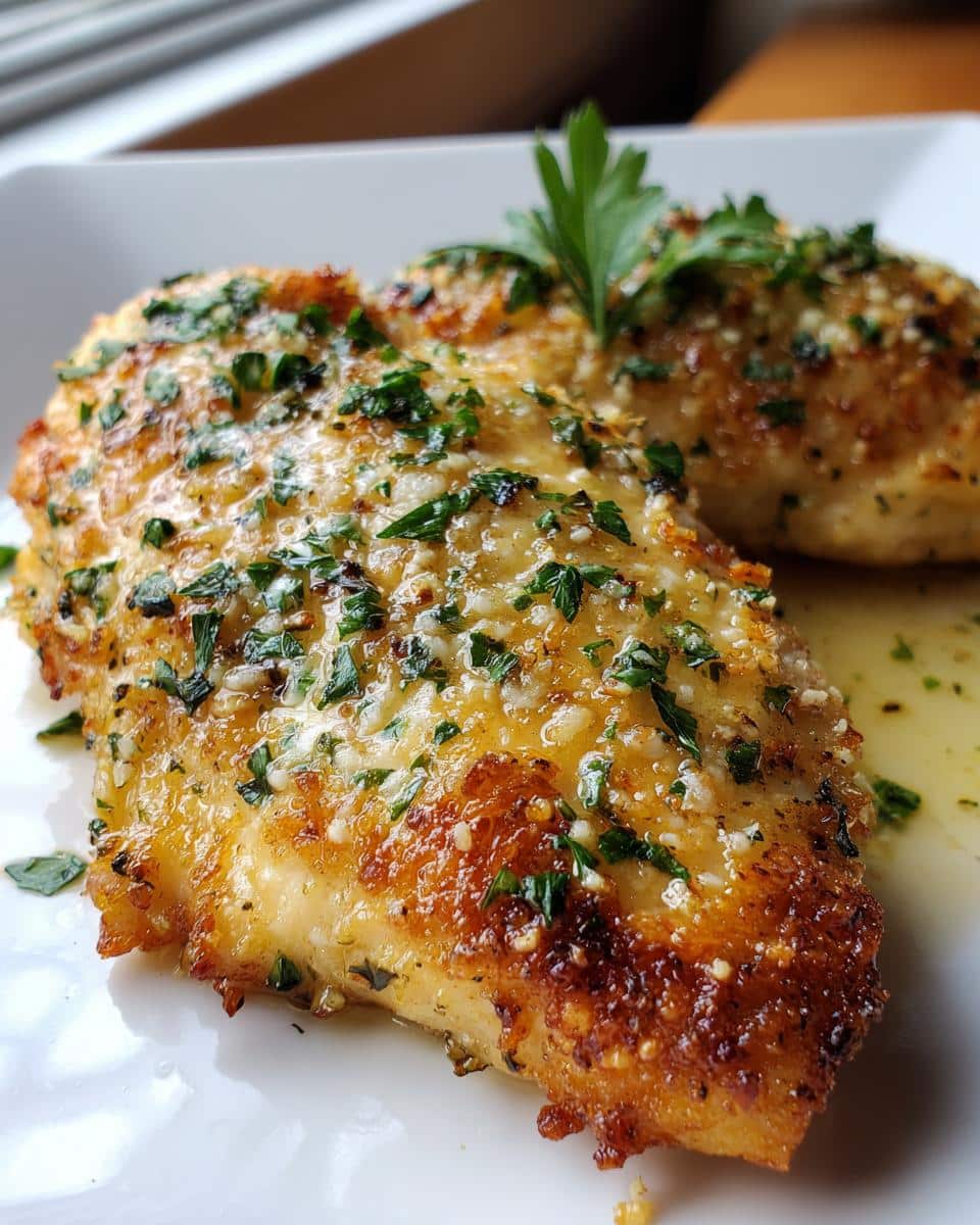 Juicy Garlic Parmesan Chicken Breast in Just 30 Minutes