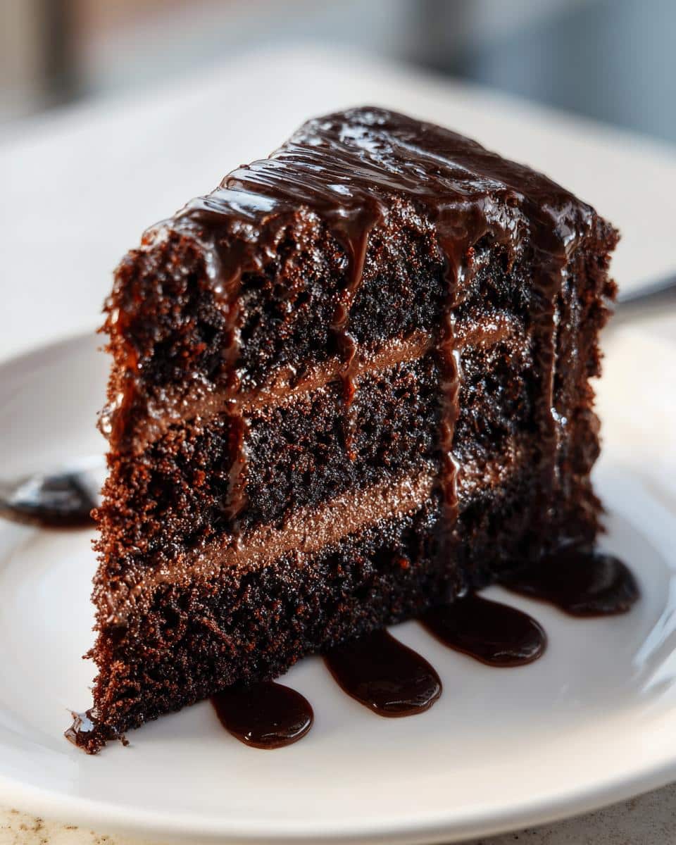 Moist Chocolate Cake with Rich Fudge Sauce in 30 Minutes