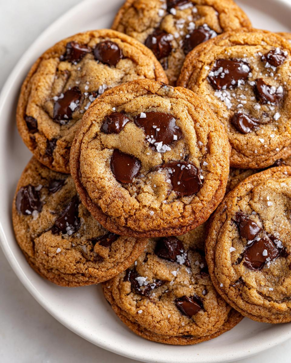 Irresistible Chocolate Chip Cookies with Flaky Salt Finish