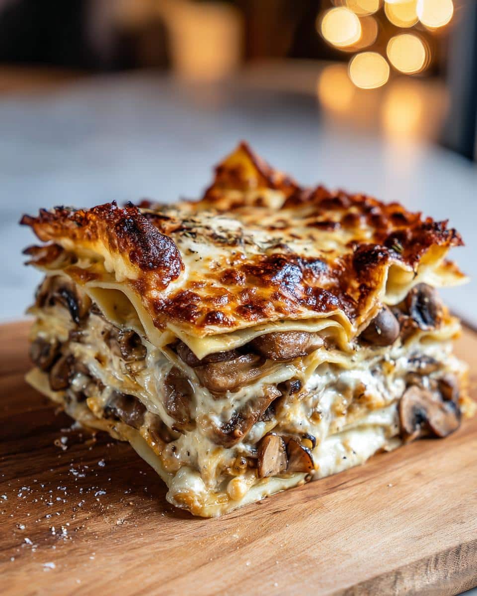 Creamy 5-Star Mushroom Lasagna Recipe That Melts Hearts