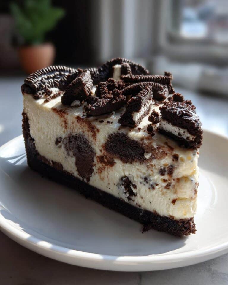 Creamy Oreo Cheesecake with 24 Cookie Crust Bliss