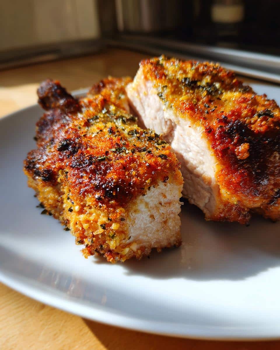 Crispy Parmesan Crusted Pork Chops Oven Baked in 20 Minutes
