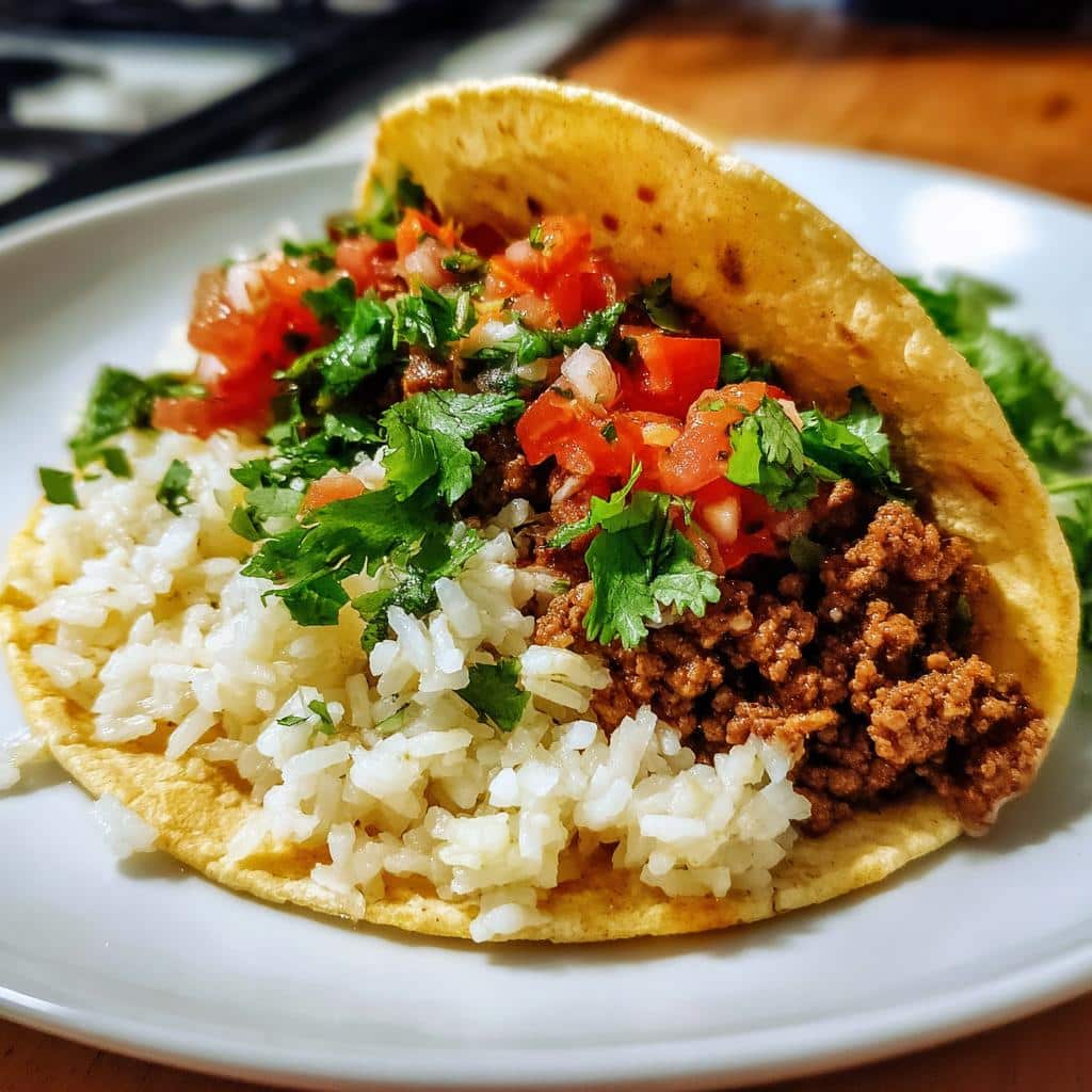 Incredible 30-Minute Tacos with Cilantro Lime Rice and Salsa